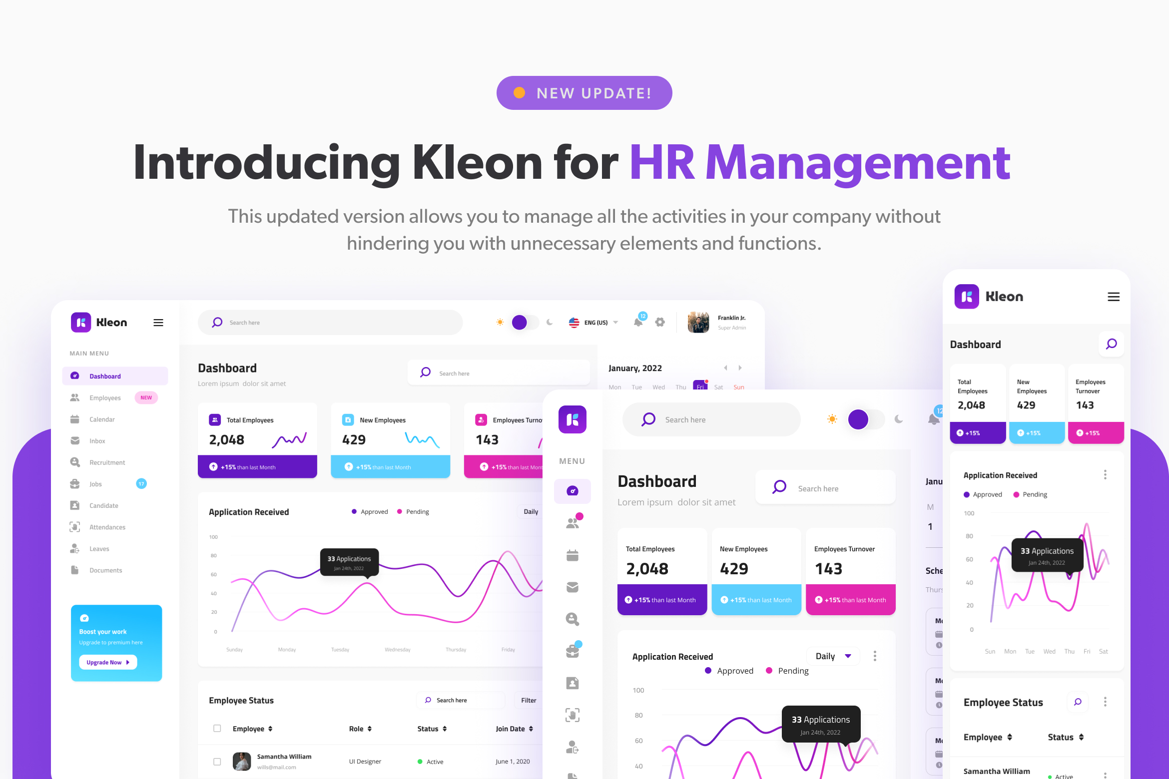 Kleon - Clean Admin Panel Dashboard UI Template Figma by peterdraw